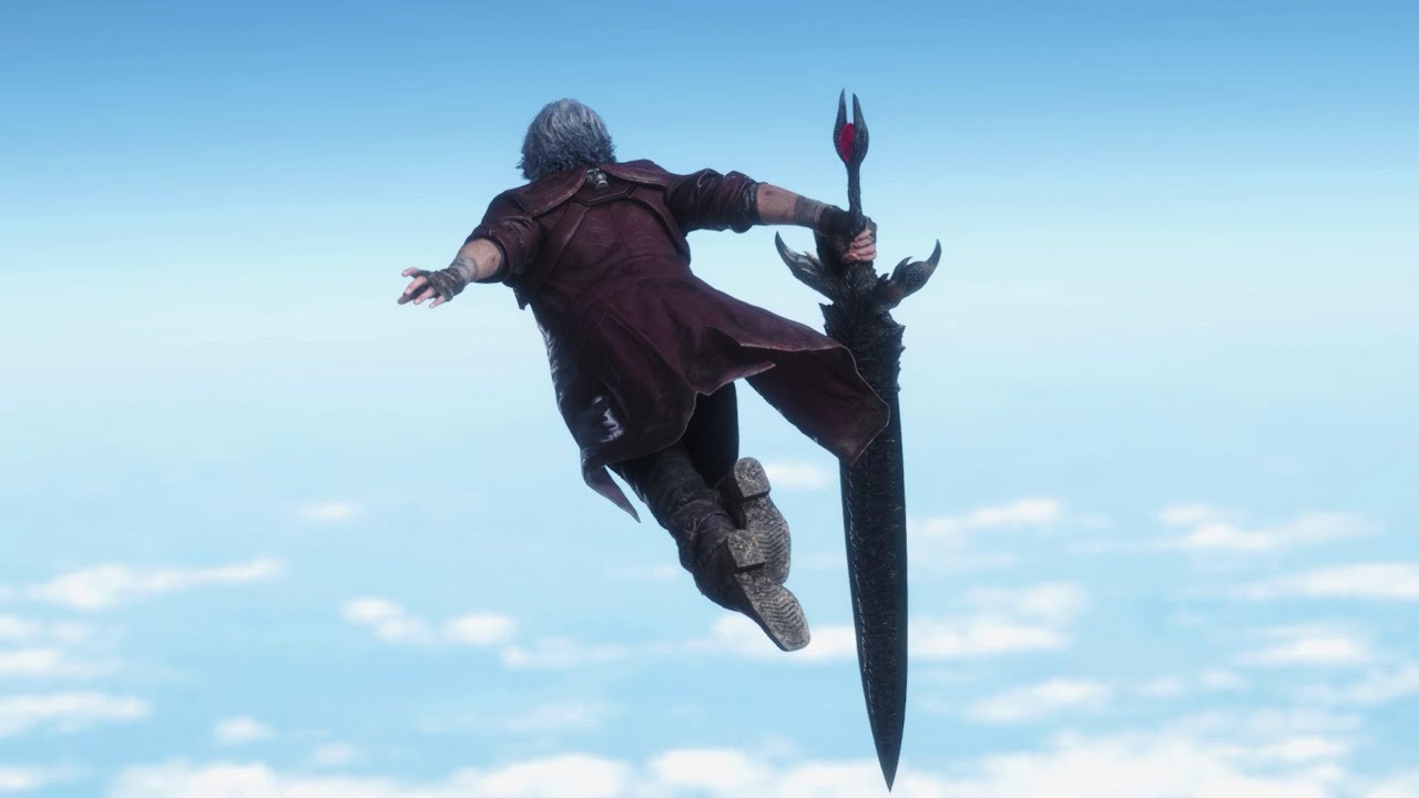 DMC 5 but it's Kratos Fall Meme - YouTube