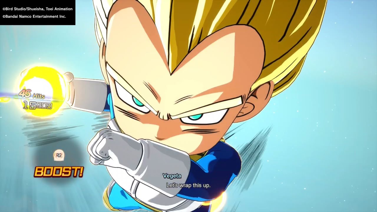 Vegeta SSJ2 Daima small combo - YouTube