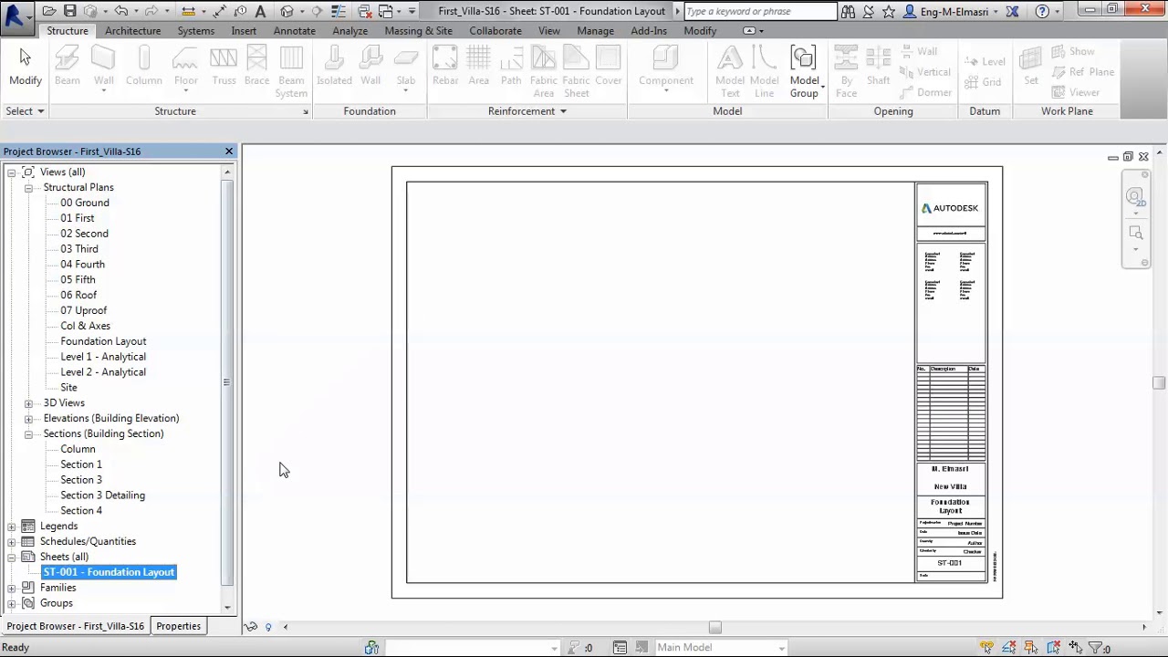 Revit Structure - 24_Sheets -06 Sheet List.mp4 - YouTube