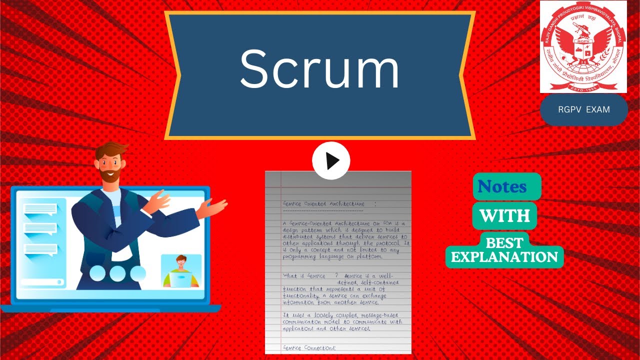 Scrum || Rgpv Notes for scrum || unit 1 letcure 4 || agile - YouTube