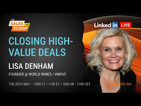 Lisa Denham on The Sales Scoop, Founder @ World Wines / VMove - YouTube