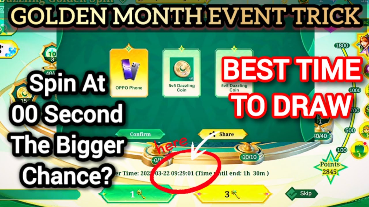 MLBB OPPO EVENT TRICK | GOLDEN MONTH WINNER TIPS AND | MOBILE LEGENDS ...