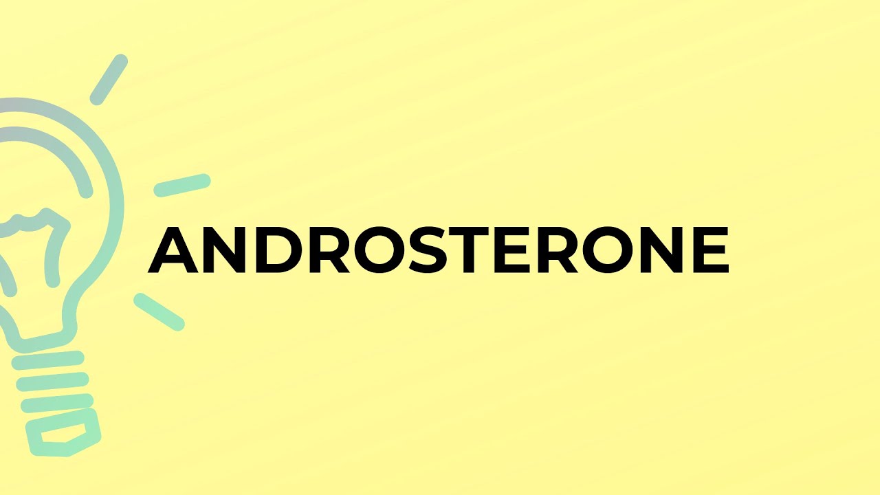 What is the meaning of the word ANDROSTERONE? - YouTube