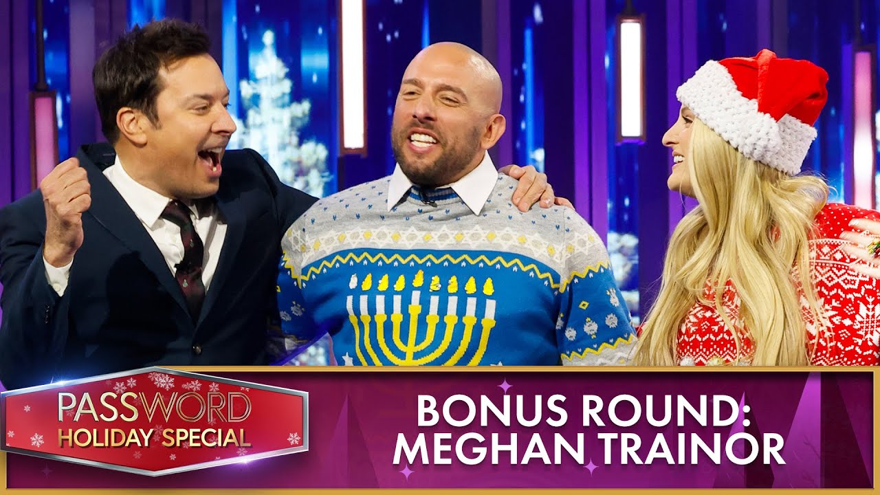 Jimmy Fallon and Meghan Trainor Play a Bonus Round of Password - YouTube