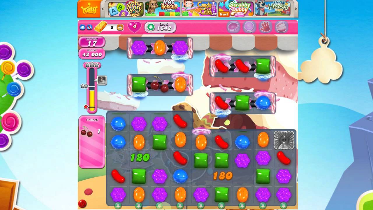 Candy Crush Saga LEVEL 1642 [OLD FLASH VERSION] - YouTube