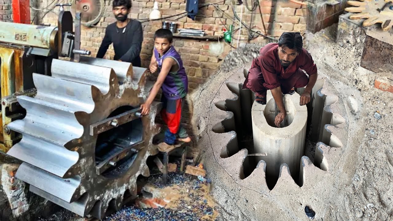 Amazing Process of Making Industrial Gear & Hobbing Process | Wheel ...