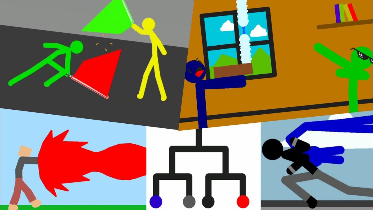 all of my stick nodes animations in 2018 - YouTube