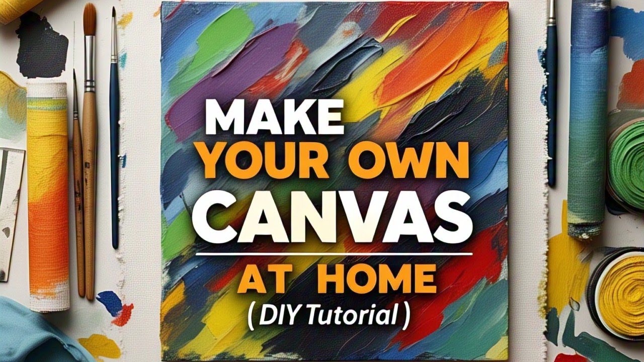 DIY Canvas: Step-by-Step Guide for Beginners | Art Major - YouTube