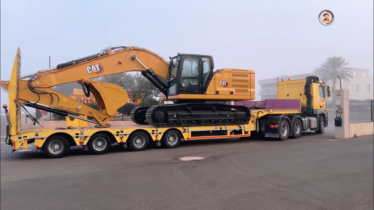 Caterpillar 330 (llegada y traslado) - YouTube