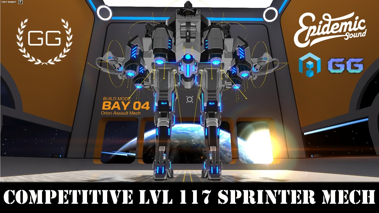 ROBOCRAFT - COMPETITIVE MID LEVEL SPRINTER MECH - YouTube