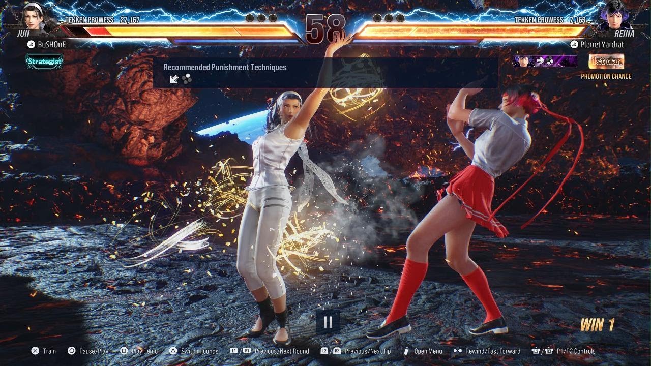 Jun Vs Reina Ranked Match (Tekken 8) - YouTube