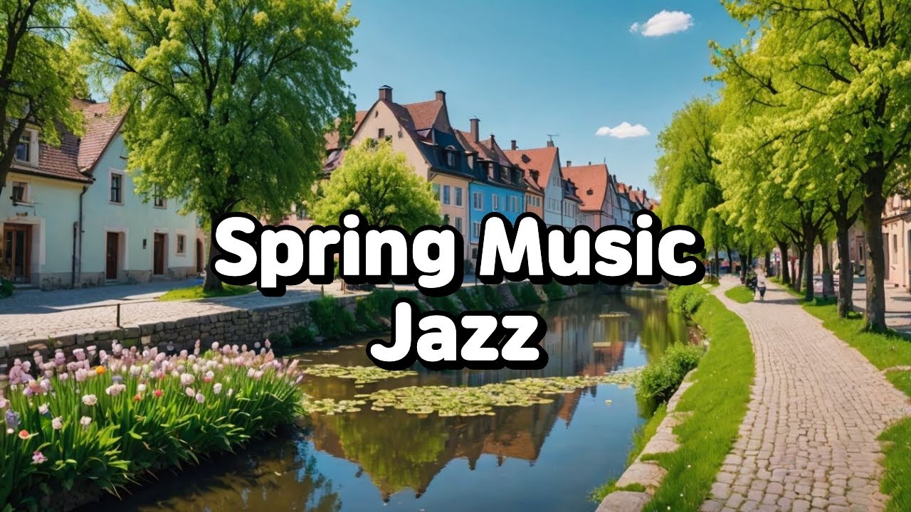 Happy Spring Morning & Relaxing Sweet Jazz Music in Bookstore Cafe ...