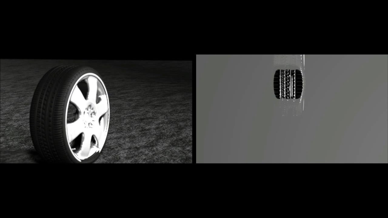 Deformed Tyre rolling - YouTube