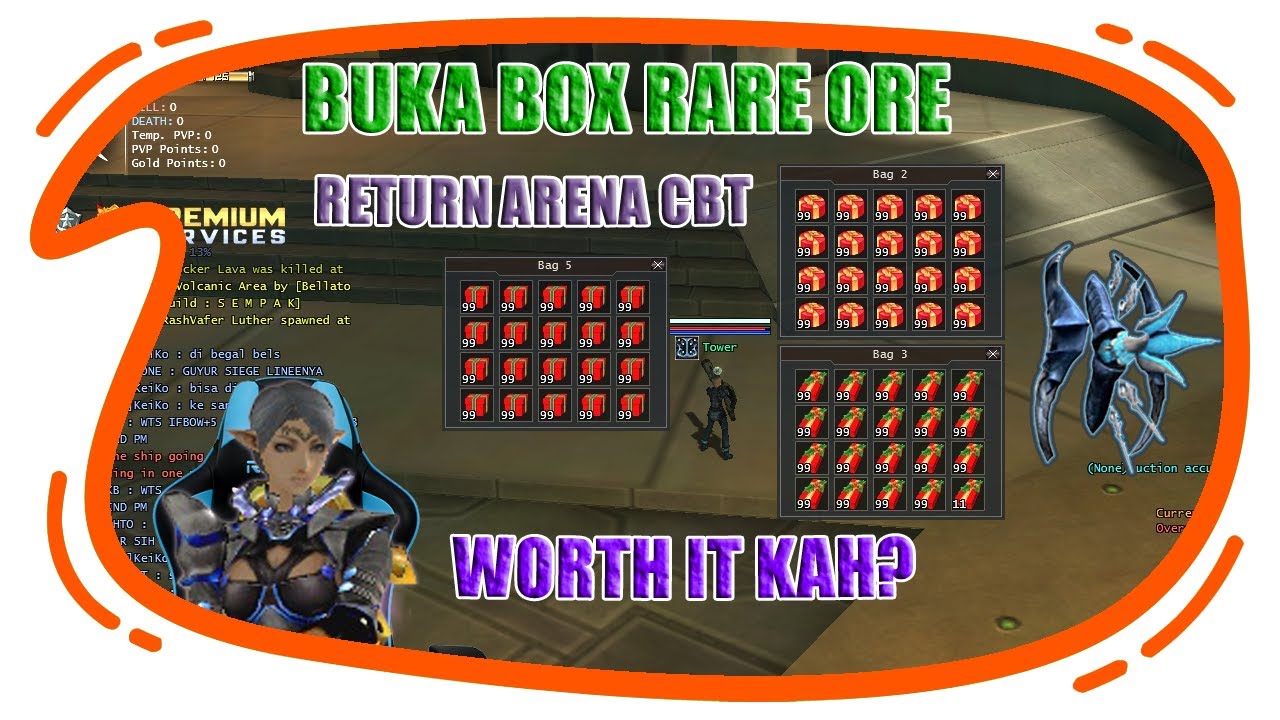 BUKA BOX RARE ORE RF RETURN ARENA CBT - YouTube