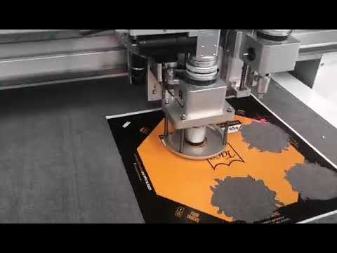 Paper Card pattern cutting with CNC Cutter digital cutter - YouTube