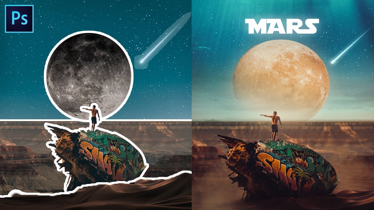 Fantasy Planet Photoshop Manipulation | Photoshop Compositing Tutorial ...