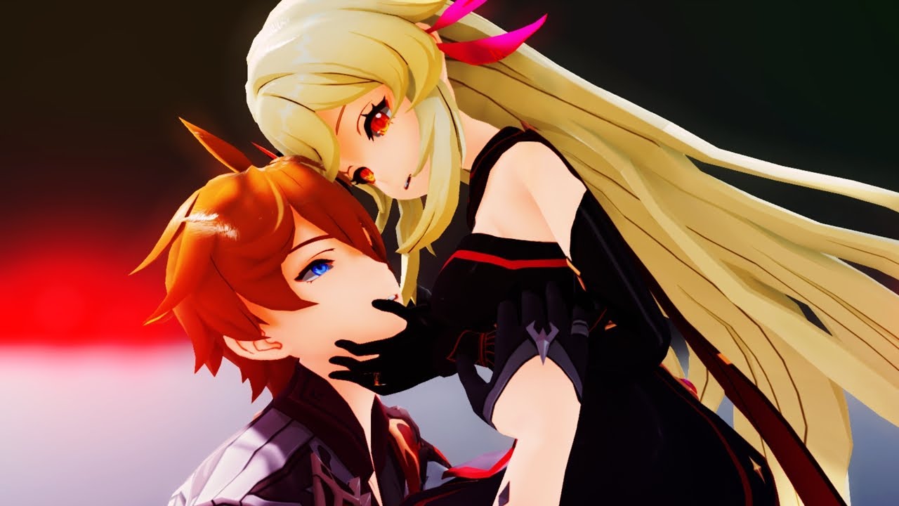 Abyss Princess Lumine feat Childe - 踊 Odo || Genshin Impact MMD - YouTube