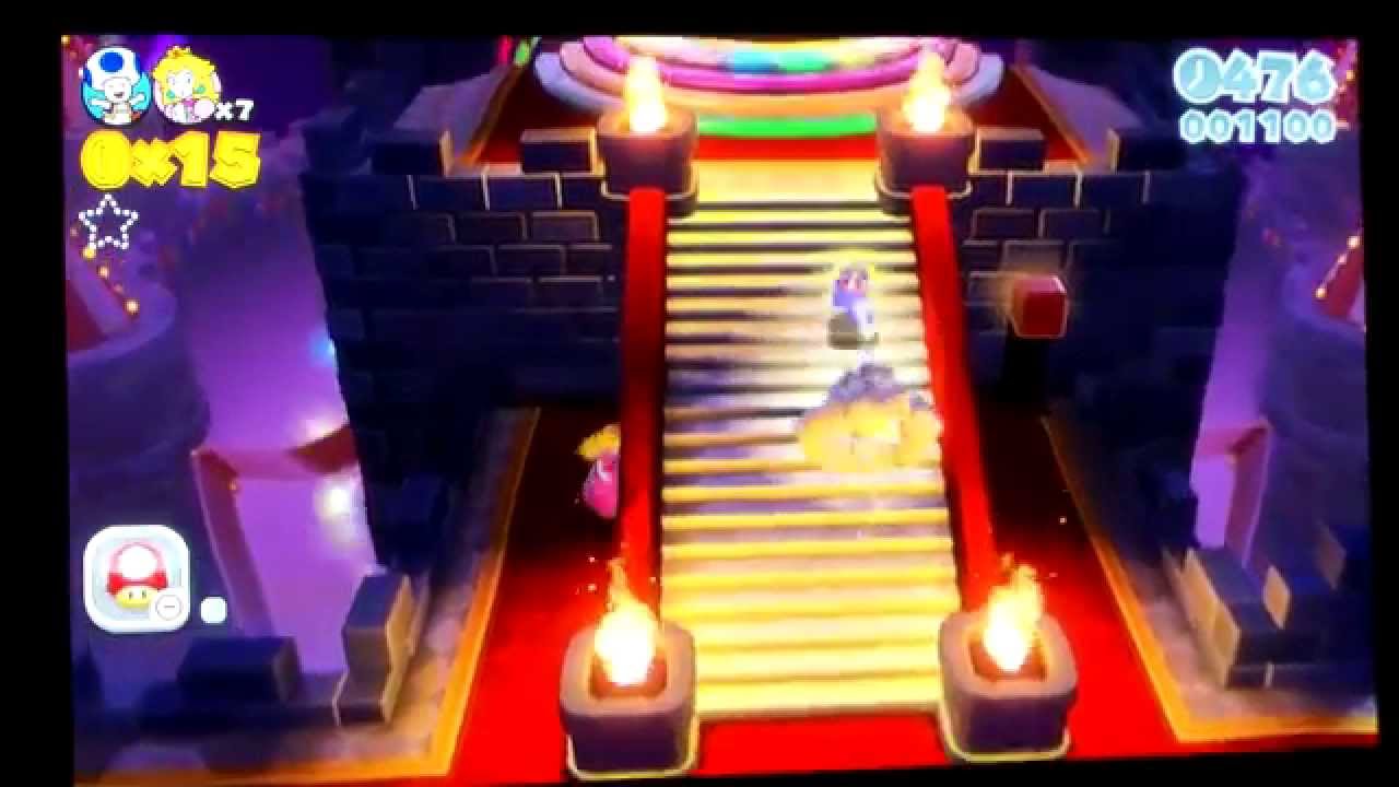 Super Mario 3D World Walkthrough Part 61- Motley Bossblob's Encore ...