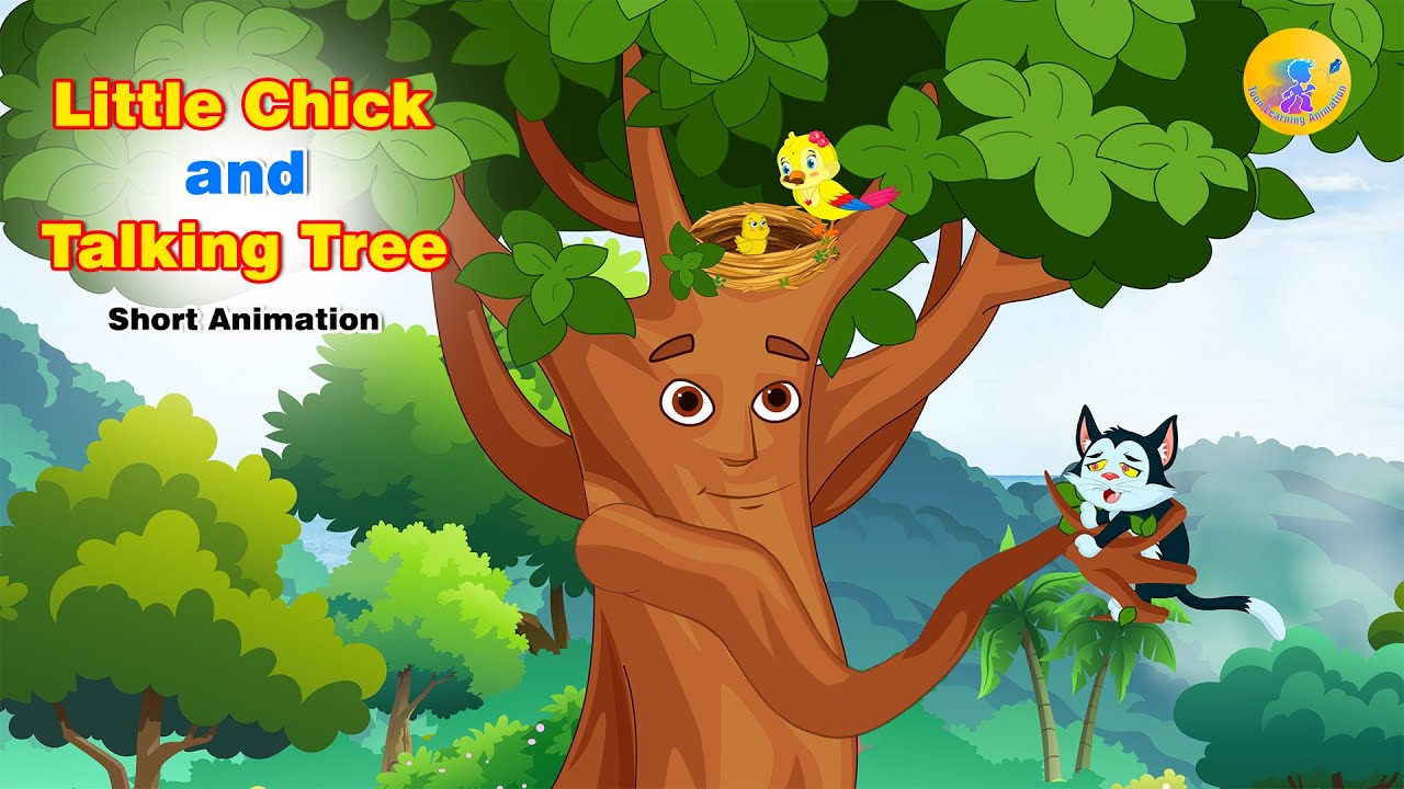 Little Chick and Talking Tree Animation | How to make Bird Animation in Animate CC - YouTube