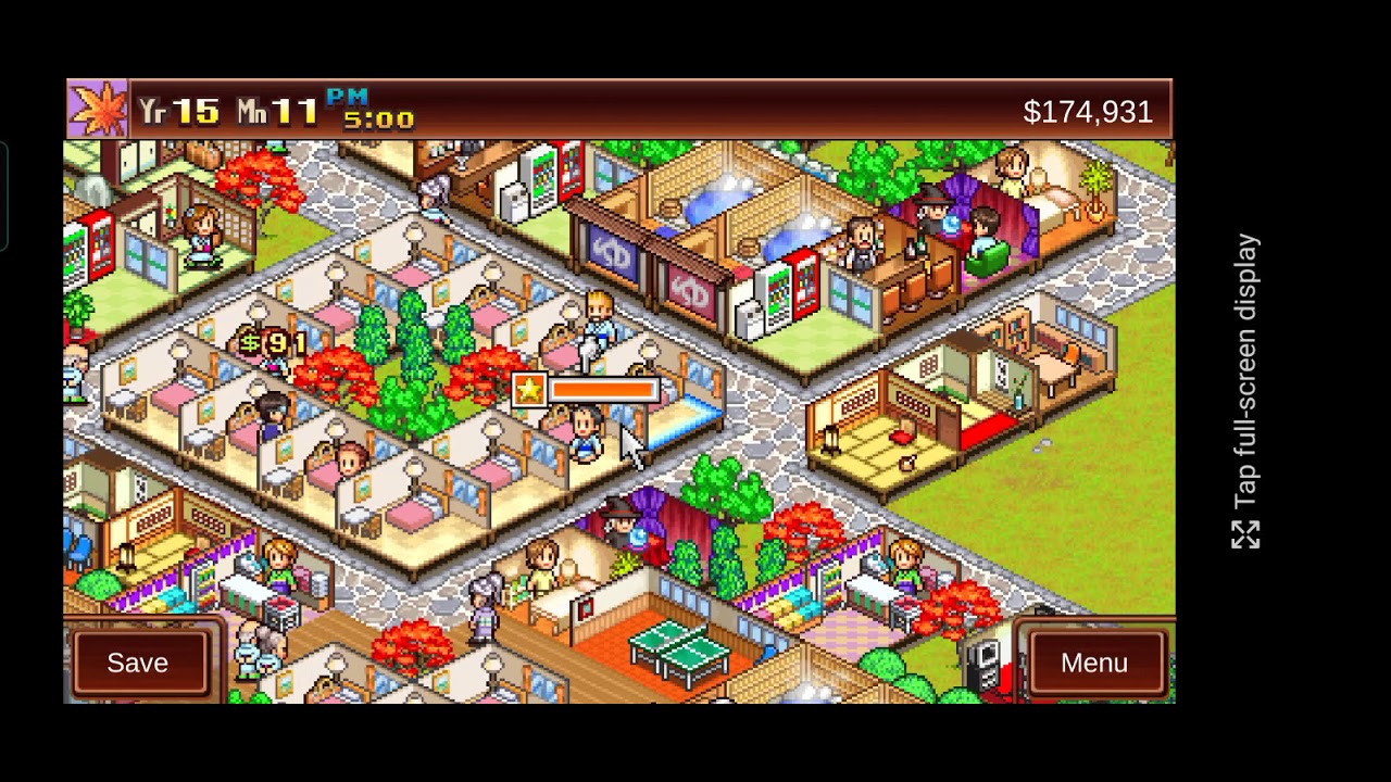 Hot Spring Story Endgame accumulate | Chimpan Z | Kairosoft games - YouTube