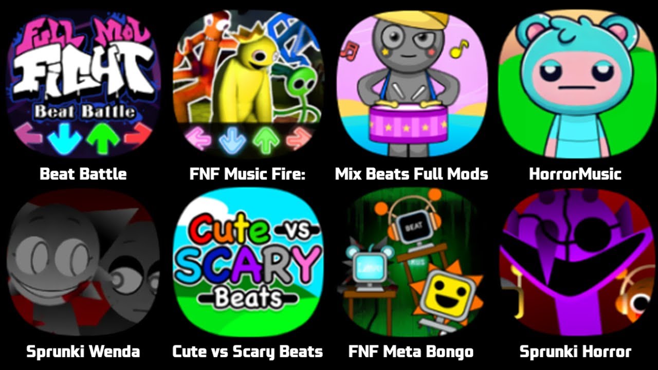 FNF Sprunki, Fun Time, FNF Jeffy, FNF Real Boy, FNF Sonic.exe, Beat ...