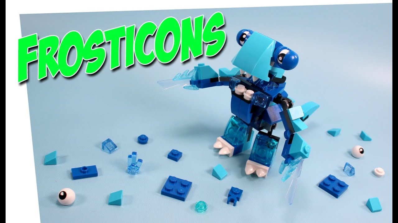 Lego Mixels Series 2 Blue Frosticons Slumbo Lunk & Flurr Opening - YouTube