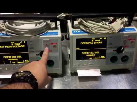 Zoll M Series Defibrillators Self Test Demo - YouTube