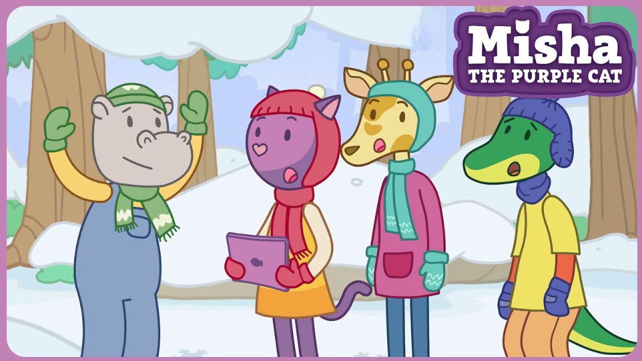 Misha The Purple Cat | English Moral Stories | 49 | Misha La Gata ...