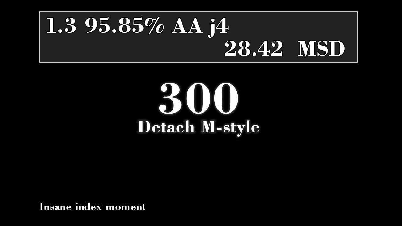 Etterna | 300 AA j4 95.85% 28.42 MSD - YouTube