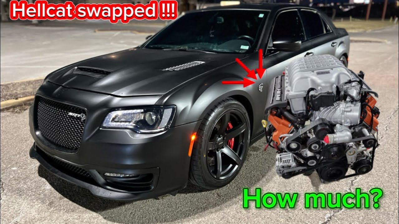 How much does it cost to swap Chrysler 300 with hellcat motor!!! - YouTube