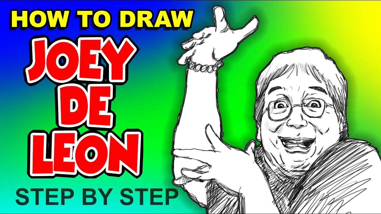 How to draw Joey De Leon cartoon Eat Bulaga original DABARKADS - YouTube