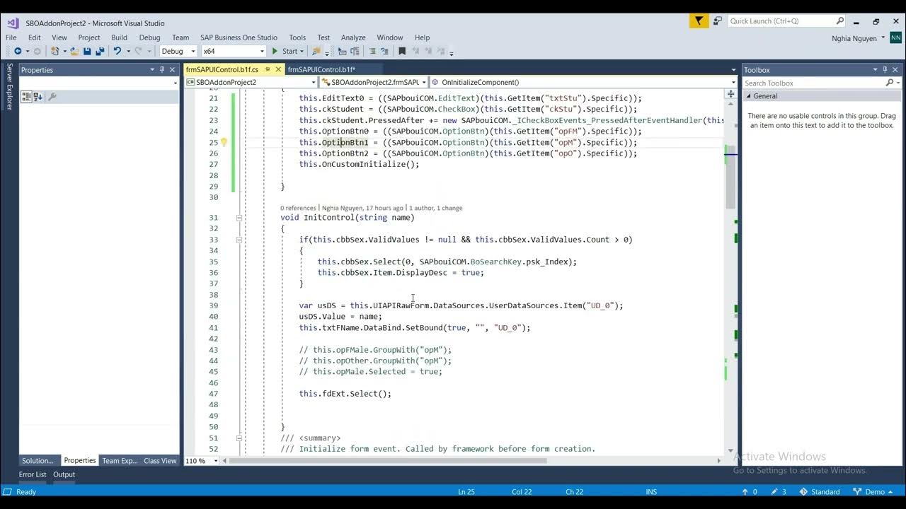 Addon SAP b1 UI Control Basic (Part 2) - YouTube