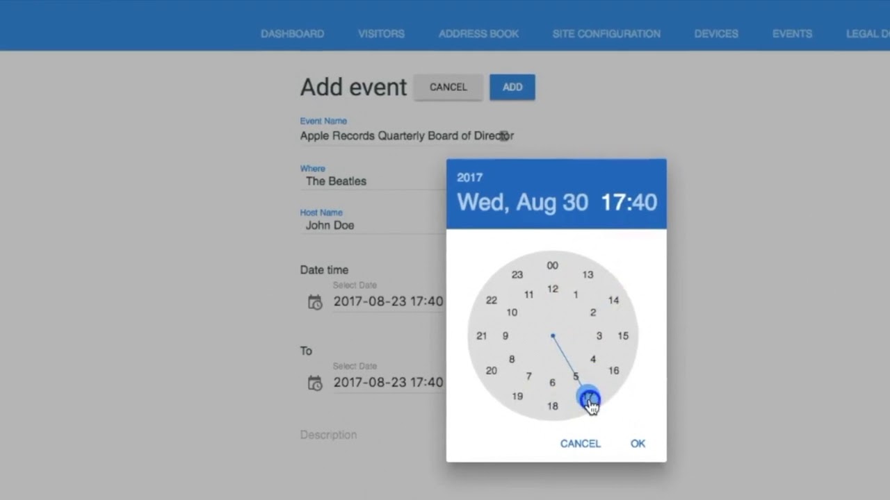 Visitor office sign-in with a QR Code with MyLobby Visitor Management ...