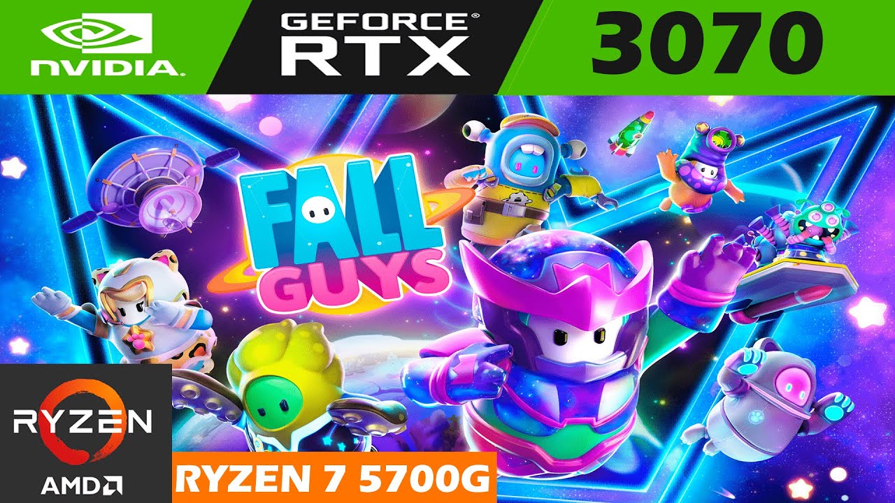 RTX 3070 + RYZEN 7 5700G | Gaming Test | FALL GUYS | 1440p - YouTube