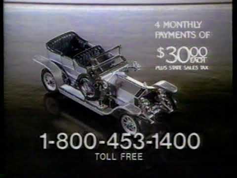 1987 Franklin Mint Rolls Royce Silver Ghost Model TV Comercial