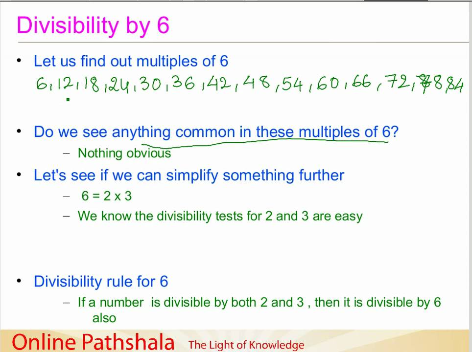 07 Divisibility tests for numbers 3 and 6 CBSE MATHS - YouTube