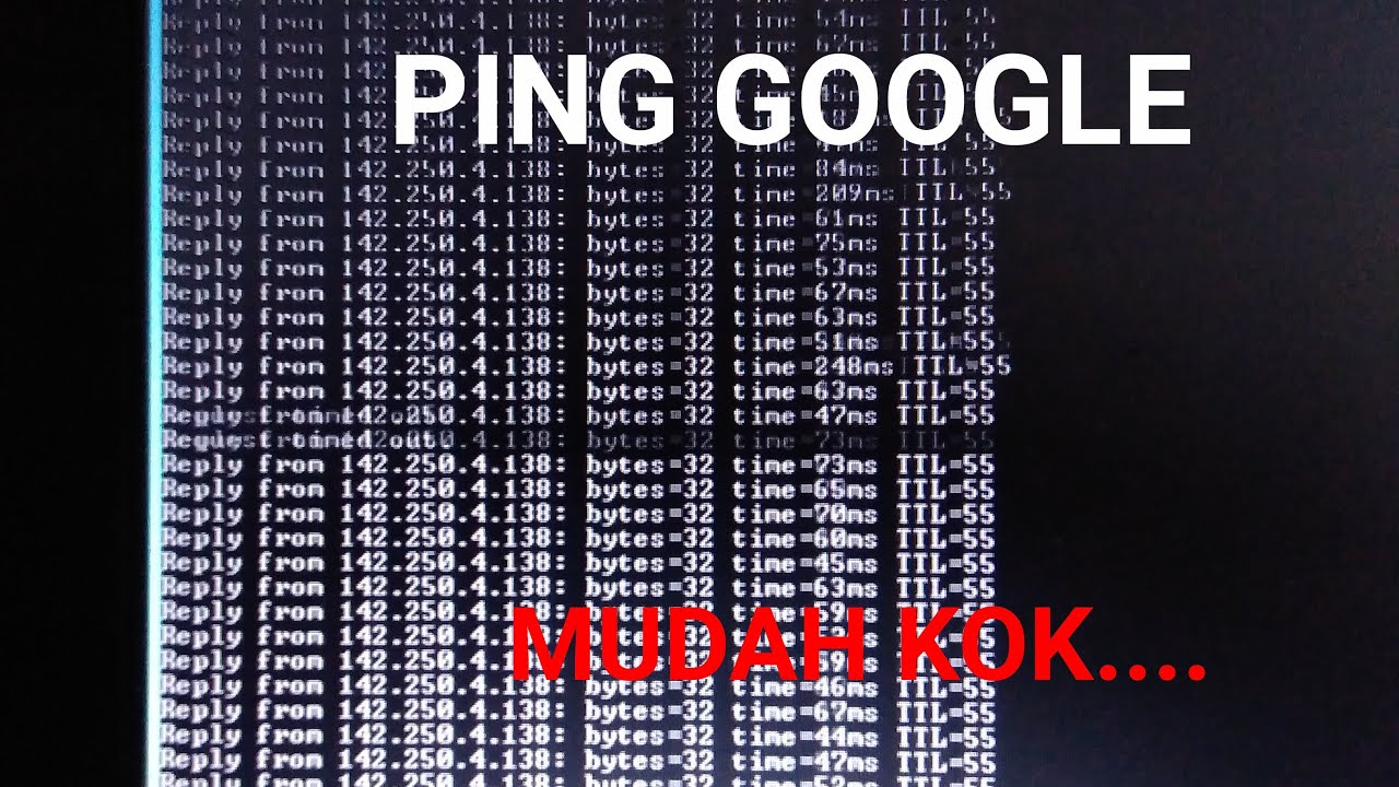 PING GOOGLE dengan cara yang mudah - YouTube