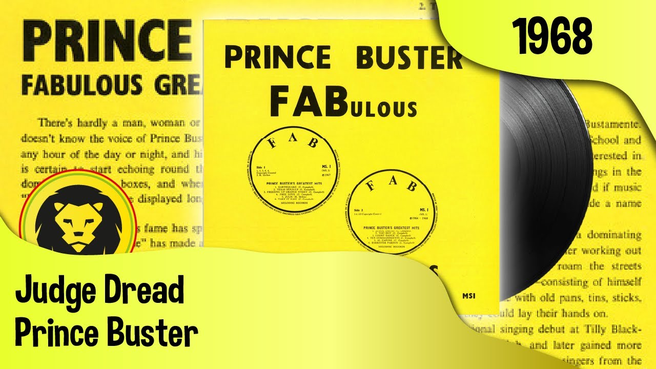 Prince Buster - Judge Dread (Prince Buster ‎– FABulous Greatest Hits ...