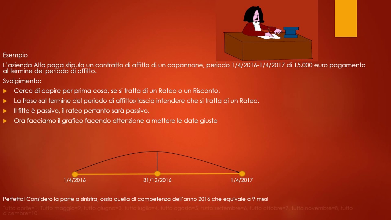 Economia aziendale impariamo a calcolare il Rateo (esempio 3) - YouTube