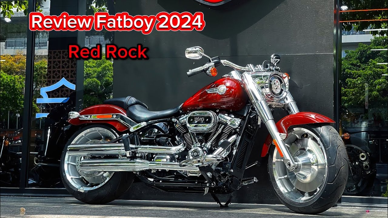 BÁO GIÁ XE HARLEY FATBOY 2024 MÀU RED ROCK. MẪU XE SANG TRỌNG VÀ ĐẲNG ...
