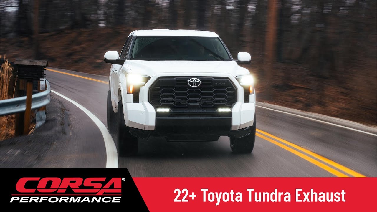 CORSA Performance 2022+ Toyota Tundra Exhaust System. - YouTube