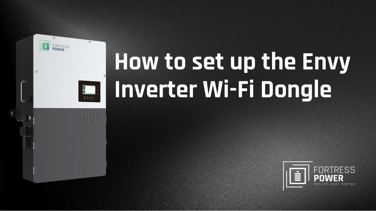 How to set up the Envy Inverter Wi-Fi Dongle - YouTube