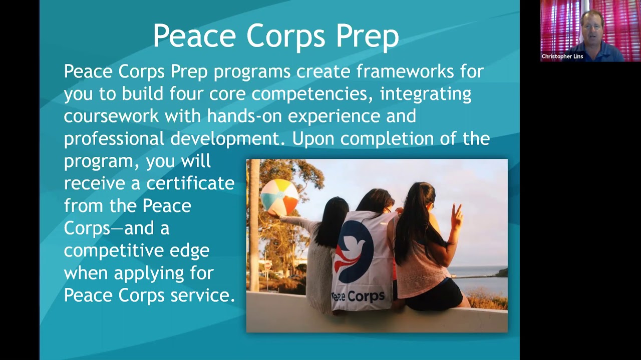 UWF Peace Corps Prep Program with Peace Corps Representative Christopher Lins - YouTube