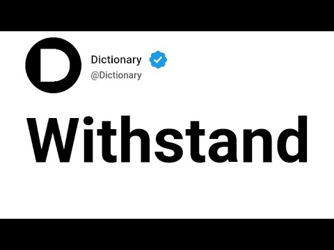 Withstand Meaning In English - YouTube