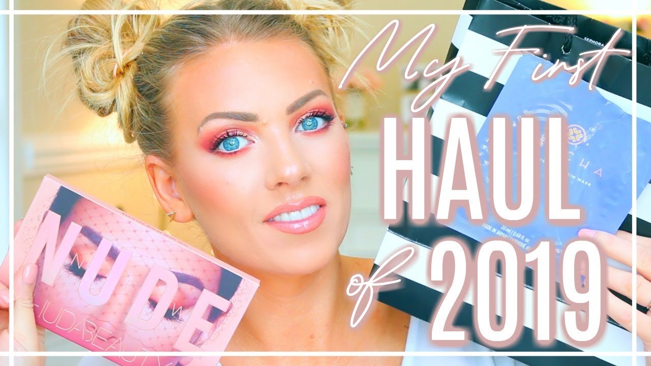 My First SEPHORA Haul of 2019 & Tatcha x BoxyCharm Sneak Peek - YouTube