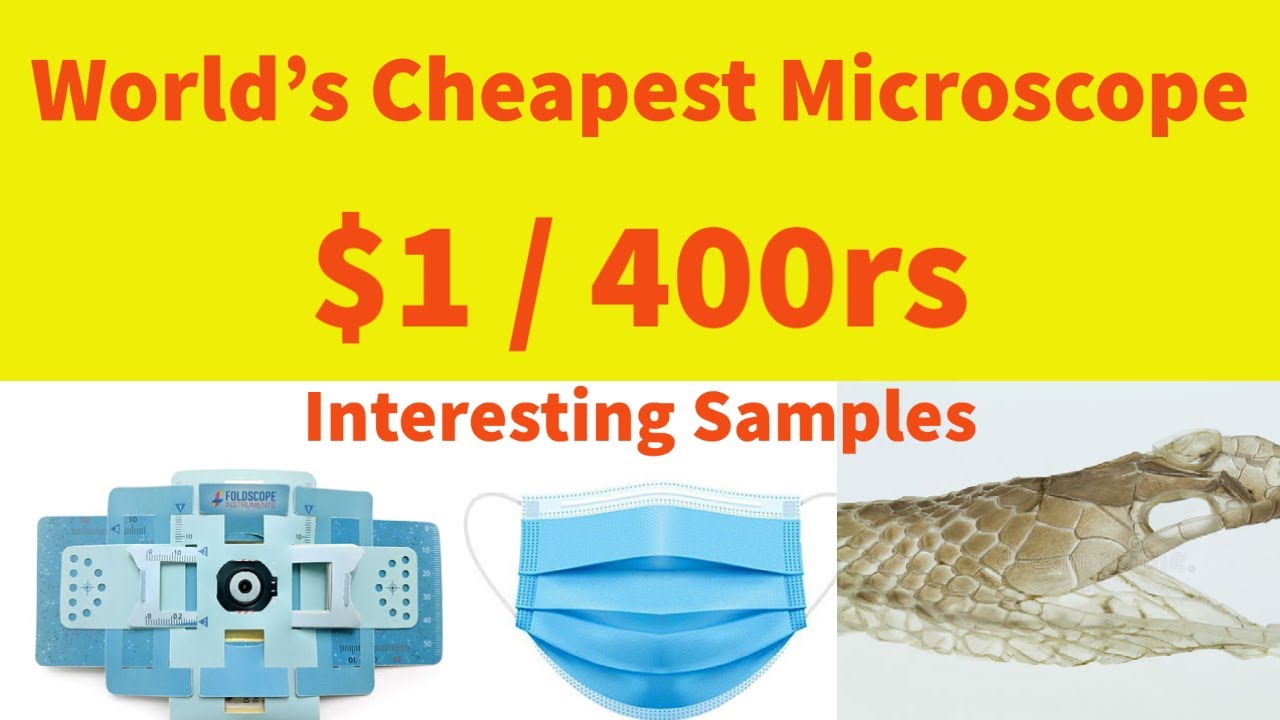 World's cheapest microscope | Foldscope | Experiments and Hacks | Manu ...