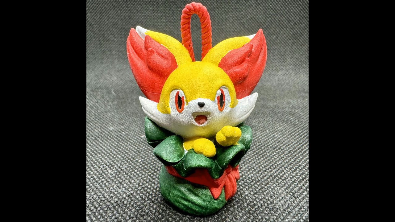 Christmas Fennekin Ornament - Pokemon - Quick Paint - YouTube
