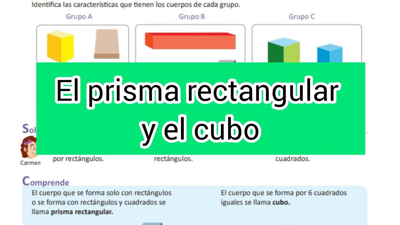 El prisma rectangular y el cubo |3.º Grado (Unidad 5) - YouTube