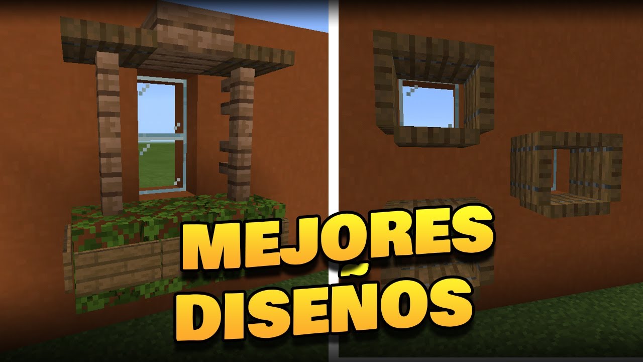 👉Los 4 MEJORES DISEÑOS de VENTANAS MODERNAS😮 para Minecraft Bedrok pt/1 [2020] - YouTube