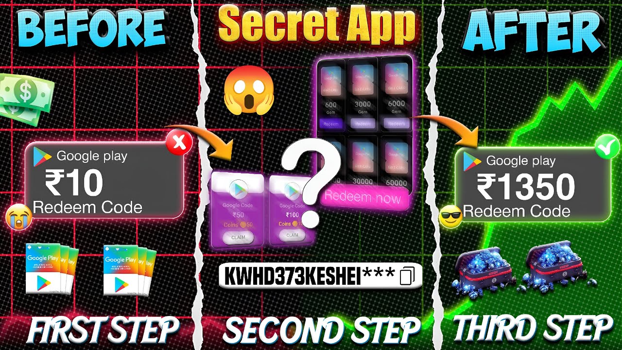 Free Redeem Code In Just 3 Steps (Secret App)🔥🤫 - YouTube